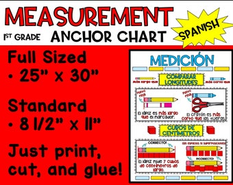 Measurement Anchor Chart 2nd Grade - Etsy