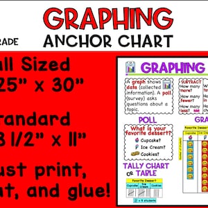 Graphing Anchor Chart | First Grade - Etsy