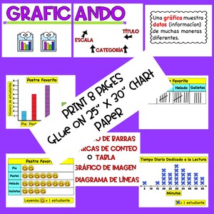 Spanish Graphing Anchor Chart | 2nd Grade - Etsy