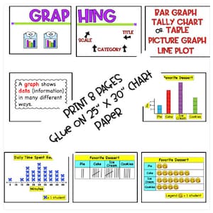 Graphing Anchor Chart 2nd Grade - Etsy