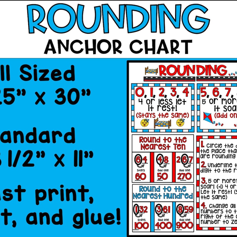 Rounding Anchor Charts - Etsy