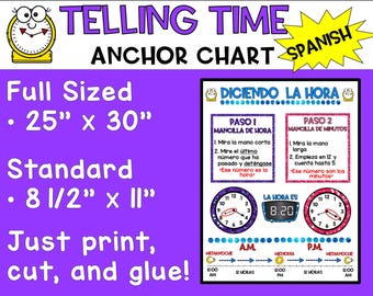 Spanish Graphing Anchor Chart | 2nd Grade - Etsy