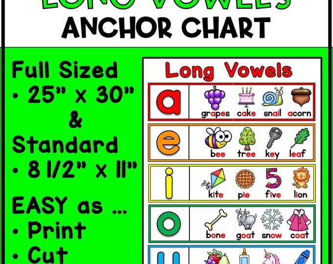 Magic E Anchor Chart - Etsy Canada