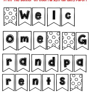 Grandparents' Day Photo Booth Props | Bookmarks | Invitation | Banner ...