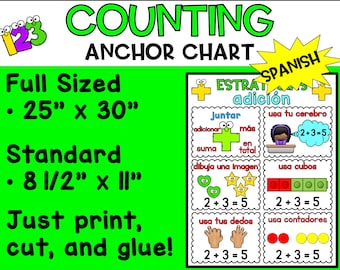 Spanish Counting by Tens Anchor Chart | Kindergarten - Etsy