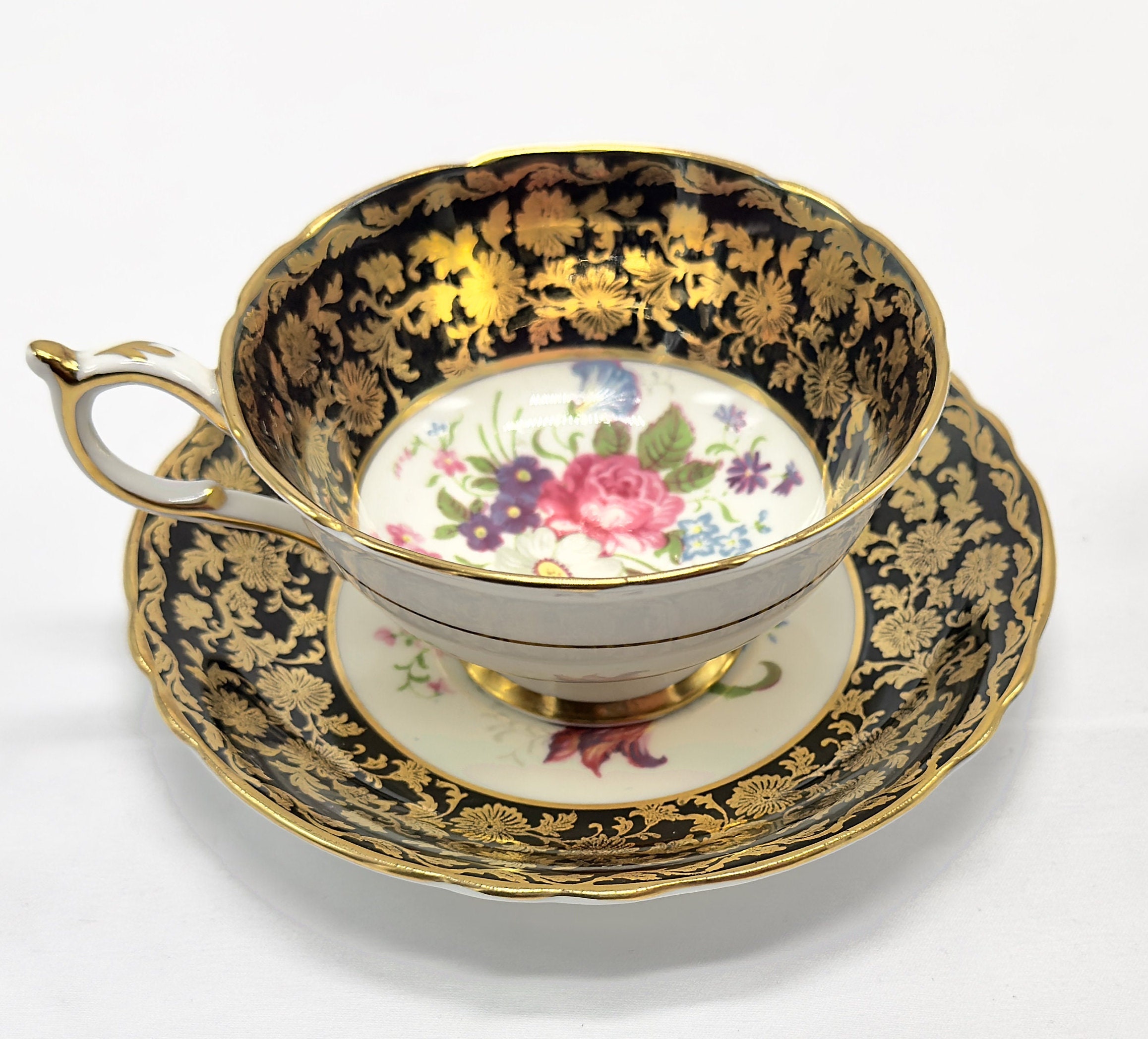 Paragon Double Warranted Black Tea Cup and Saucer - Etsy