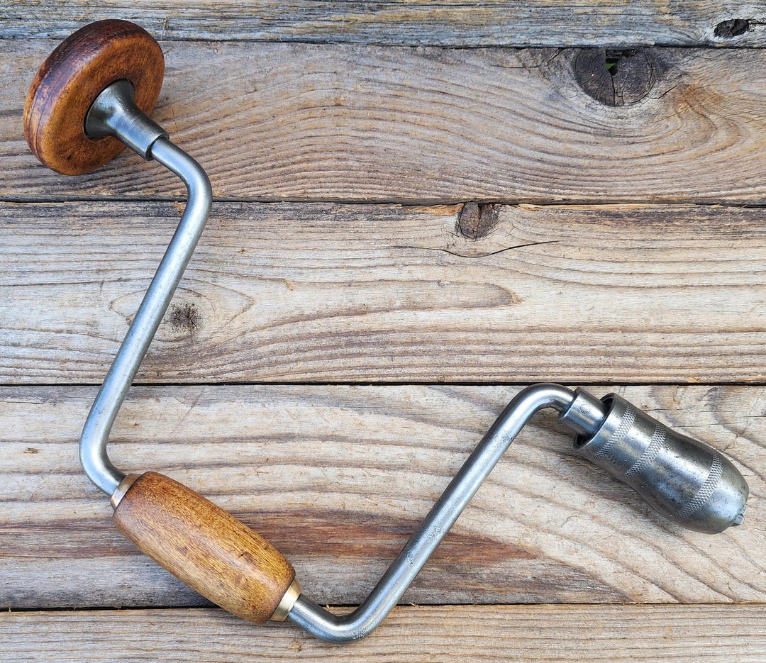 Vintage Bit Brace Drill - Woodworking Hand Drill or Auger - off Grid ...