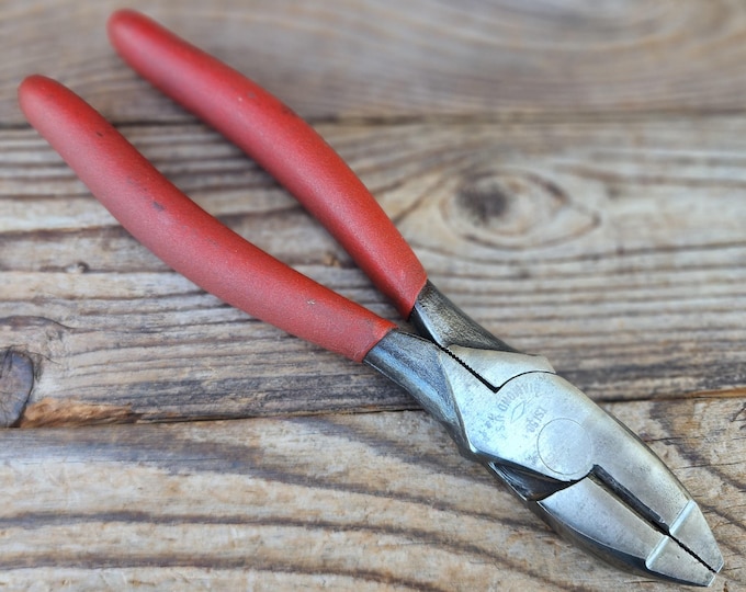 Diamond TSL58-1 Lineman's Pliers W/ Red Rubberized Grip - USA Made ...