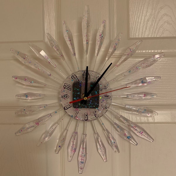 Sunburst Clock - Etsy UK