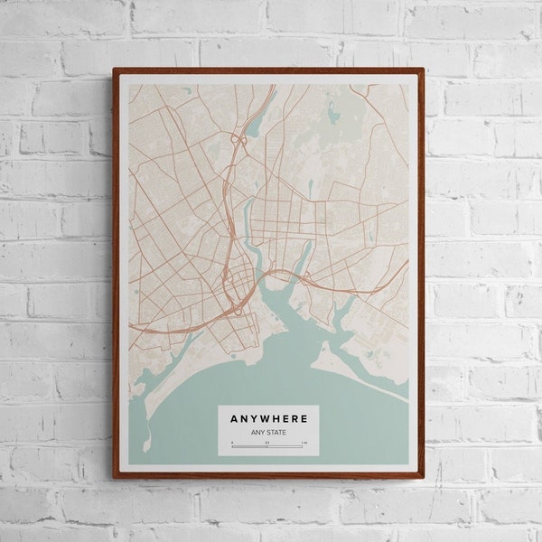 City Street Grid Map - Etsy