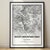 Map of Any City Street Wall Art Customized Gift Street Map Wall Art ...
