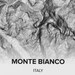Monte Bianco Italy Topographic Map Italy's Highest Peak Italian Alps ...
