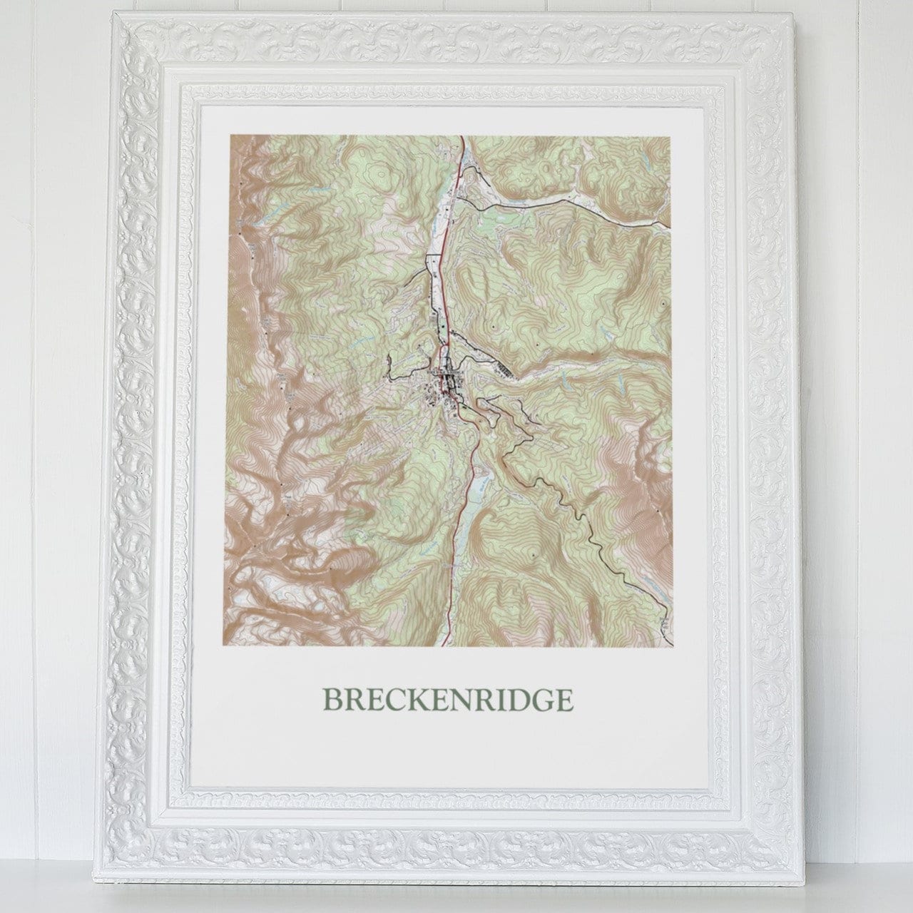 Breckenridge Colorado Topo Map in the Style of USGS Topo Maps, Rocky ...