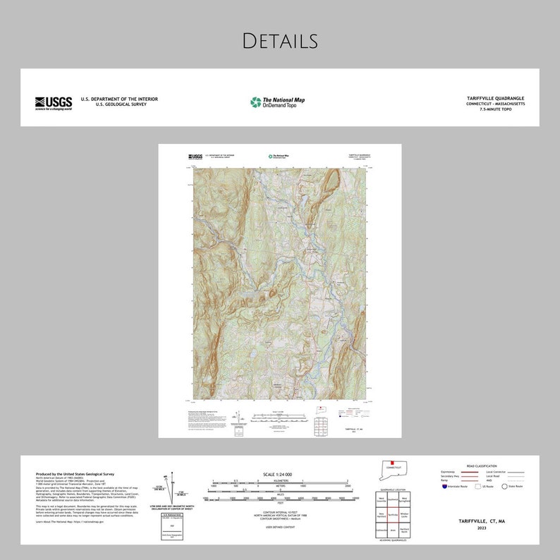 USGS Topographic Maps 7.5 Minute Maps New Generation Maps - Etsy