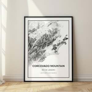 Custom Topographic Map of Anywhere in the World, Gift for Hiker ...