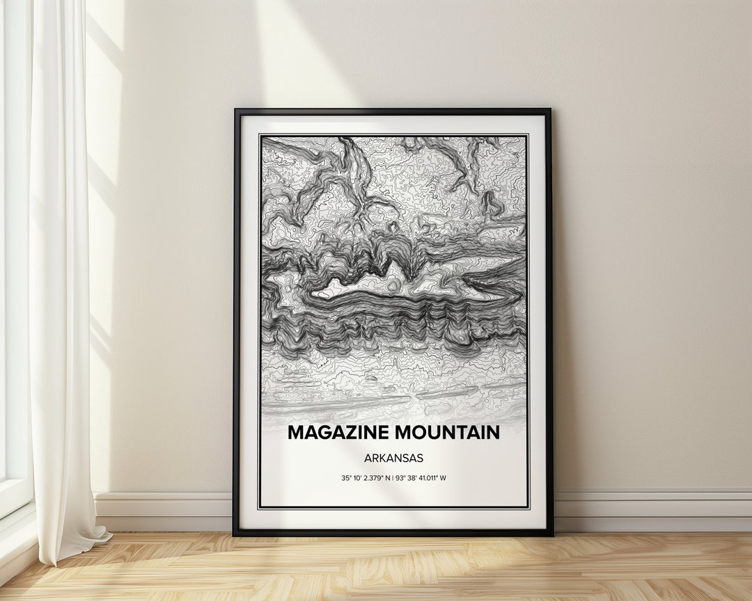 Magazine Mountain Arkansas Topographic Map Mount Magazine State Park ...