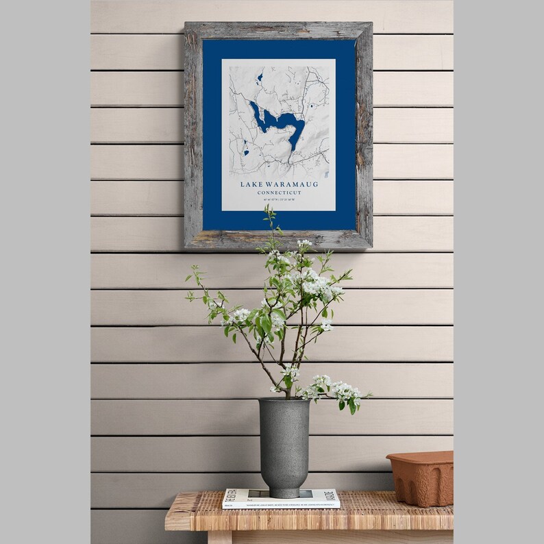 Custom Lake Map Print Lake Map Wall Art Custom Lake Decor Map - Etsy