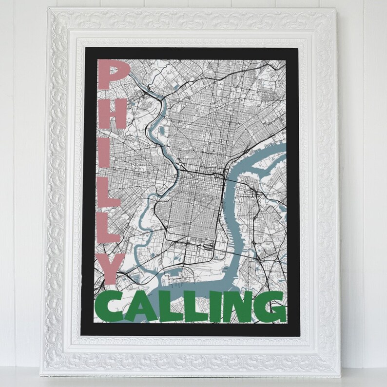 Philly Calling Map Poster Based on Iconic Album Covers - Etsy