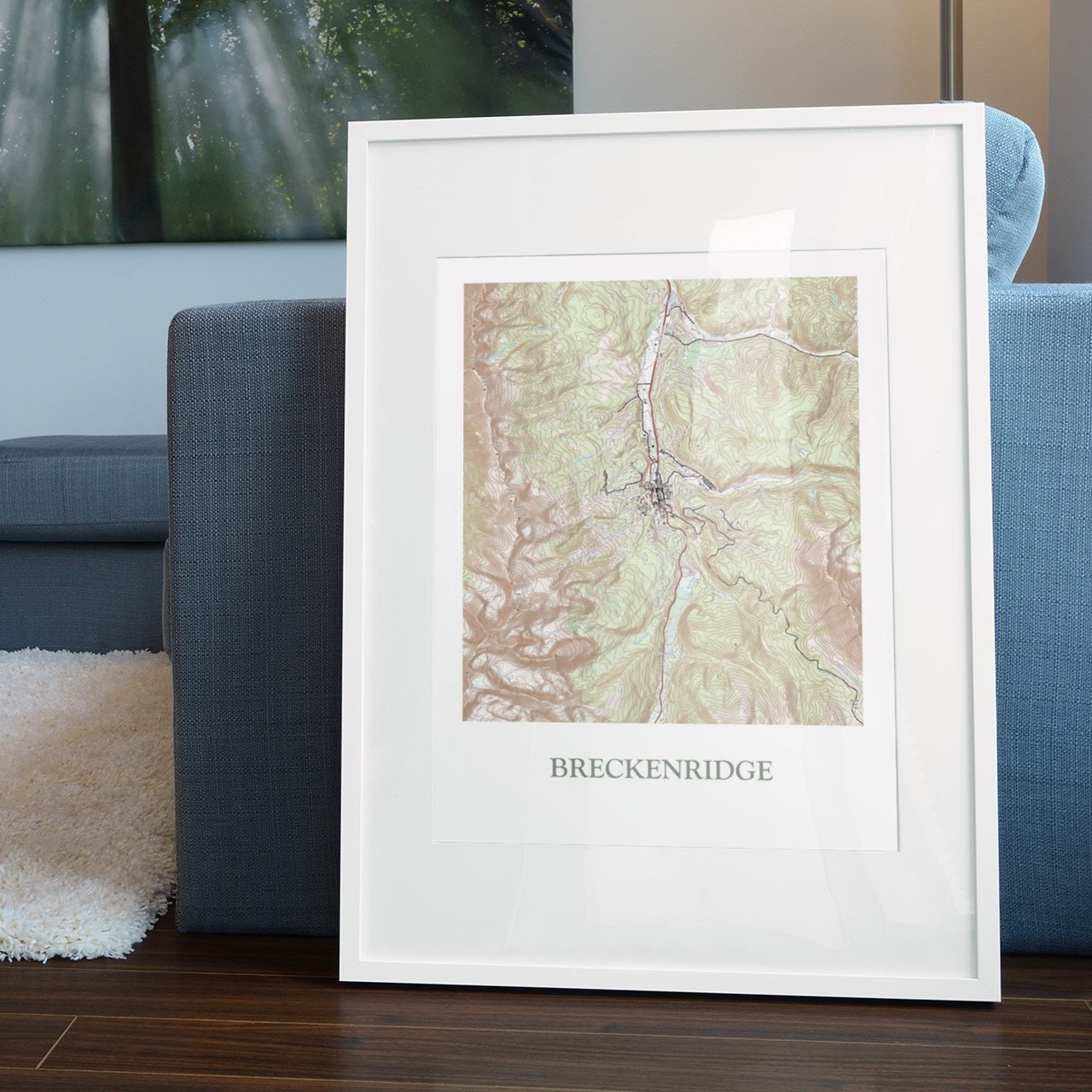 Breckenridge Colorado Topo Map in the Style of USGS Topo Maps, Rocky ...
