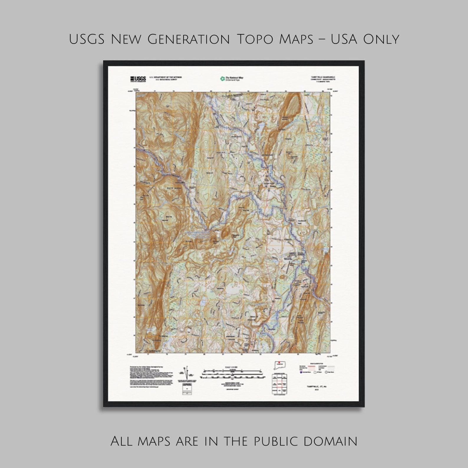 USGS Topographic Maps 7.5 Minute Maps, New Generation Maps From the USGS, USA Only, Hiking Map ...