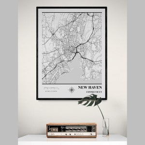 Map of Any City Town Favorite Place Custom Map Any City Any - Etsy