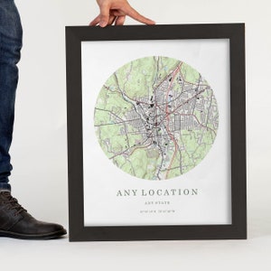 Custom Topo Map for Anywhere in the World USGS Topo Map Style for a ...