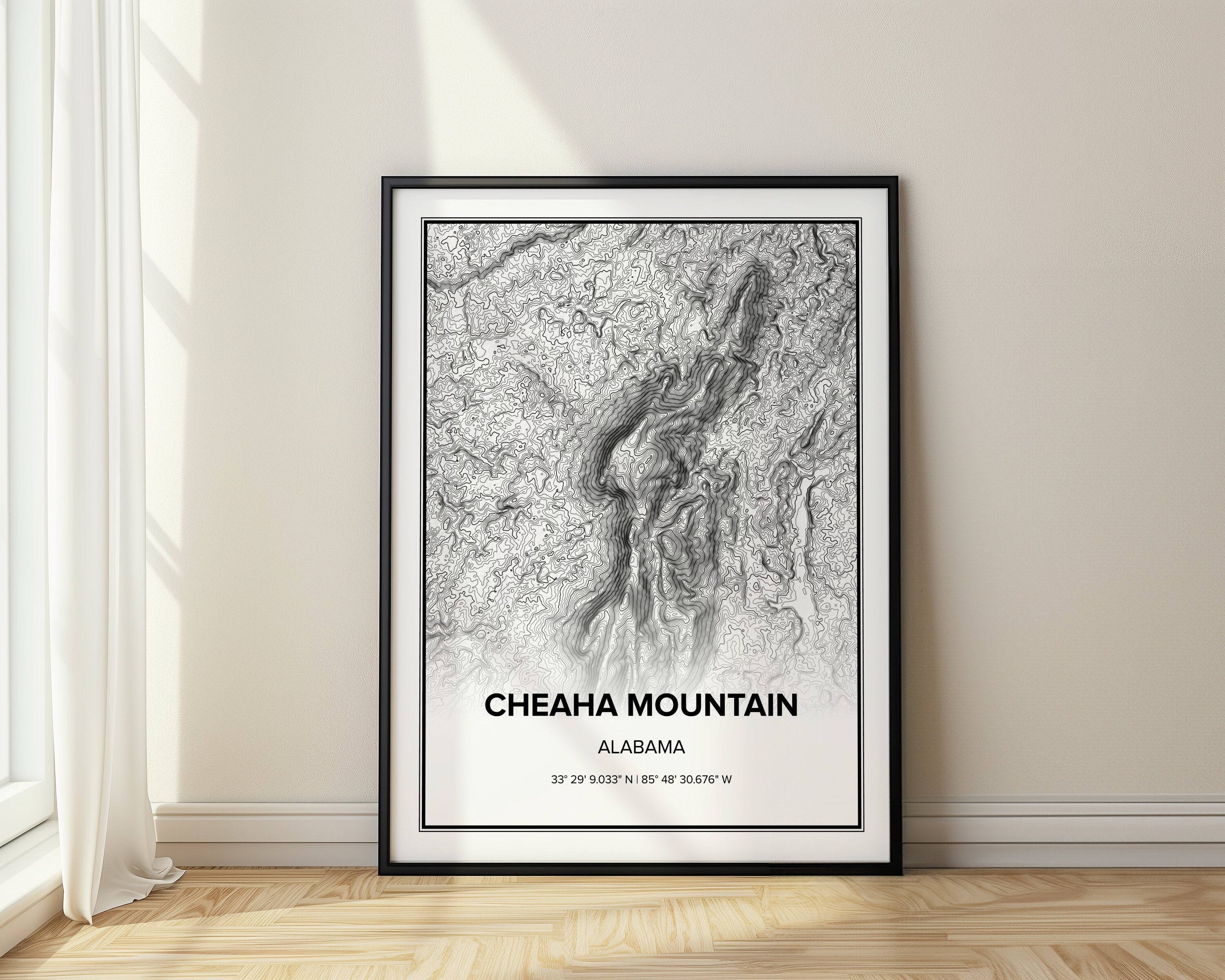 Cheaha Mountain Alabama Map