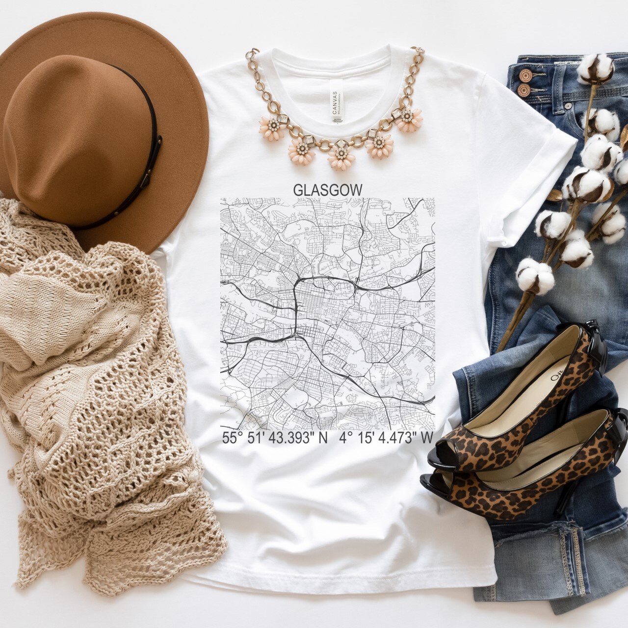 Custom City Street Tshirt Any Location With Coordinates Hiking Tee of ...