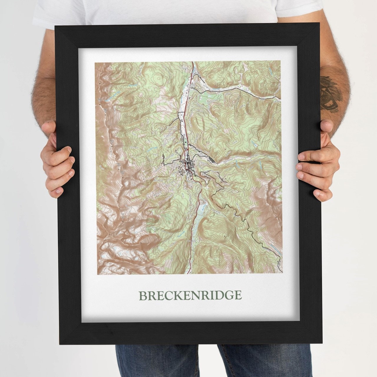 Breckenridge Colorado Topo Map in the Style of USGS Topo Maps, Rocky ...