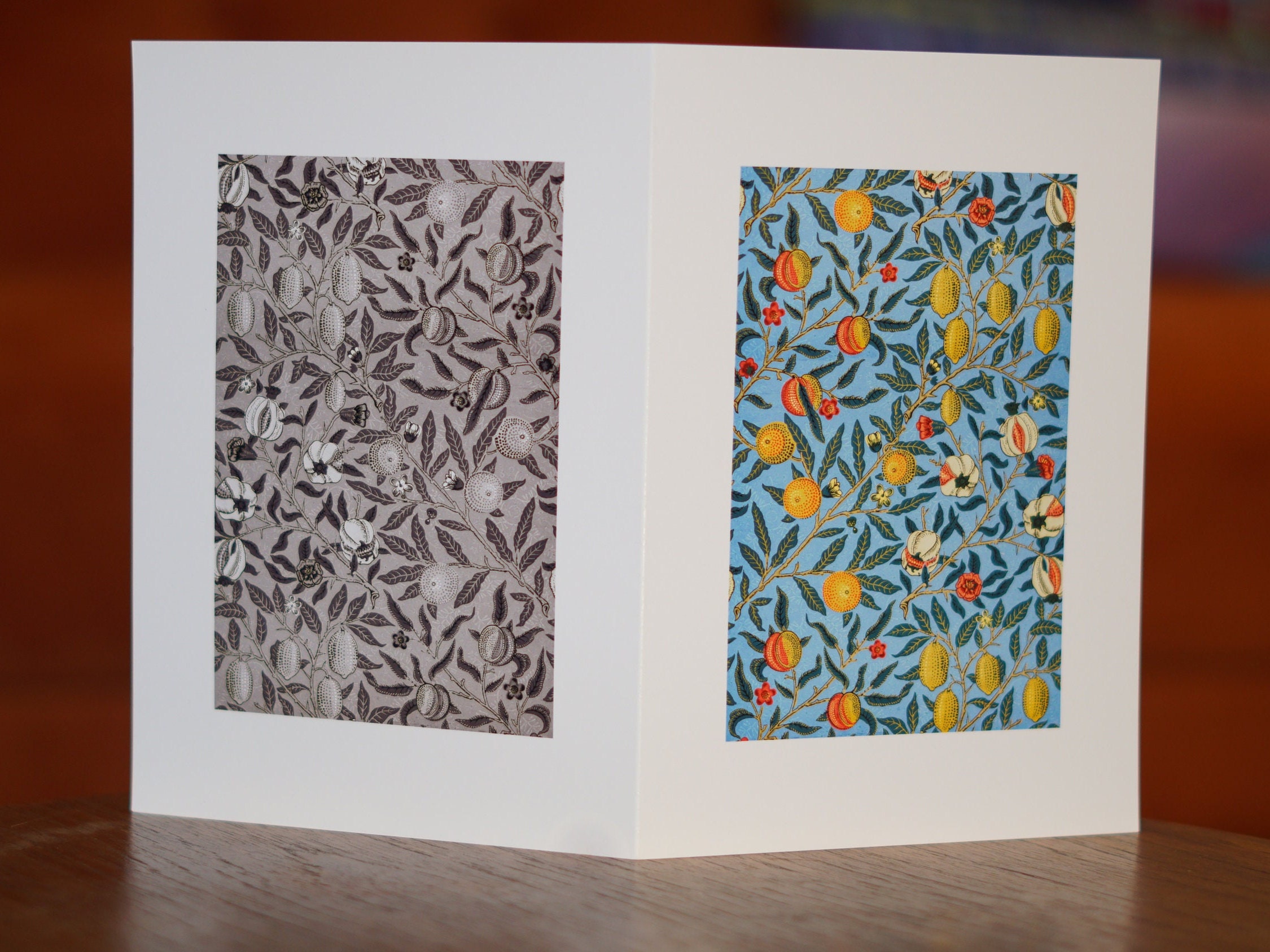 William Morris Four Fruits Greeting Card Blank Card, A5 Vintage Print ...