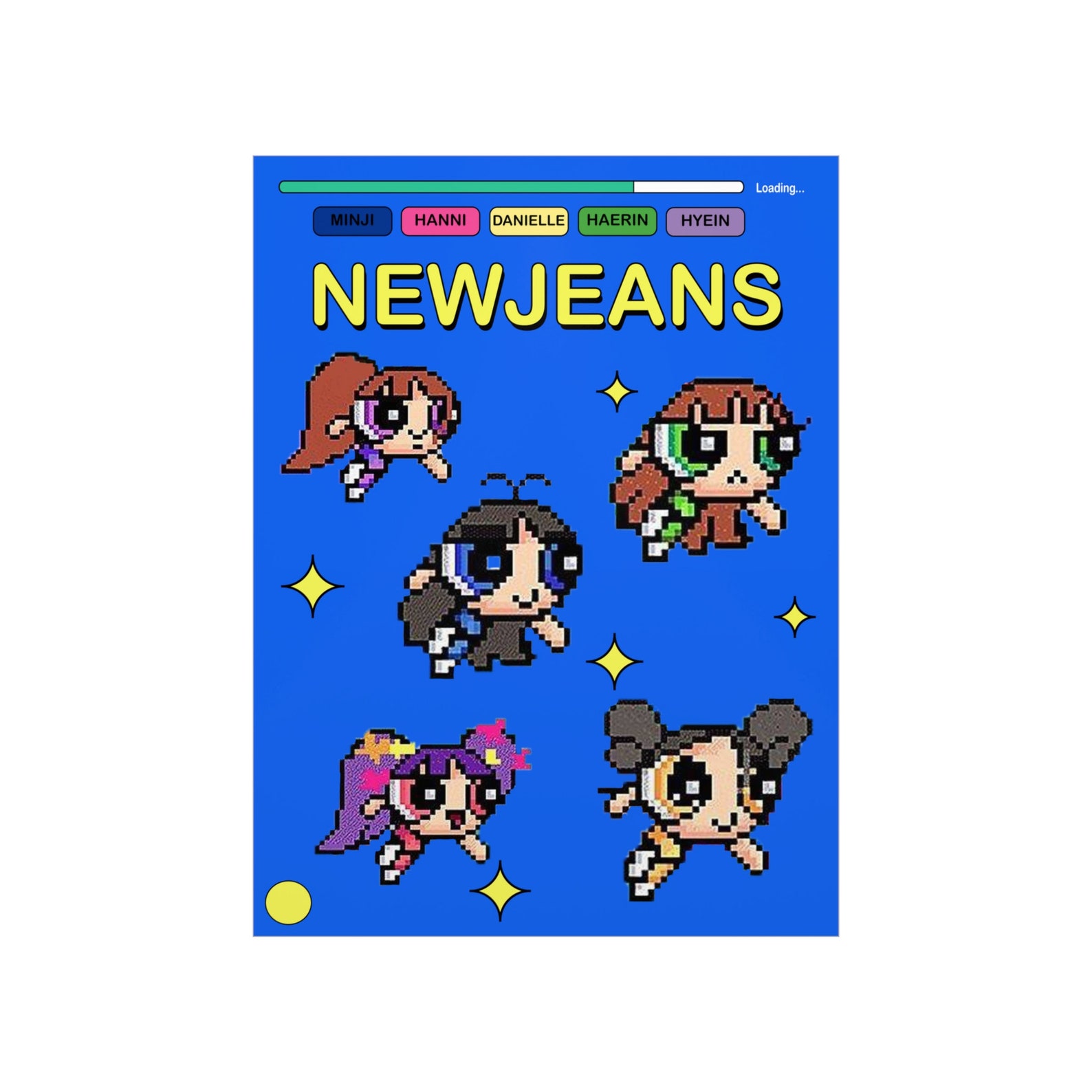 Newjeans Powerpuff Super Shy Poster - Etsy