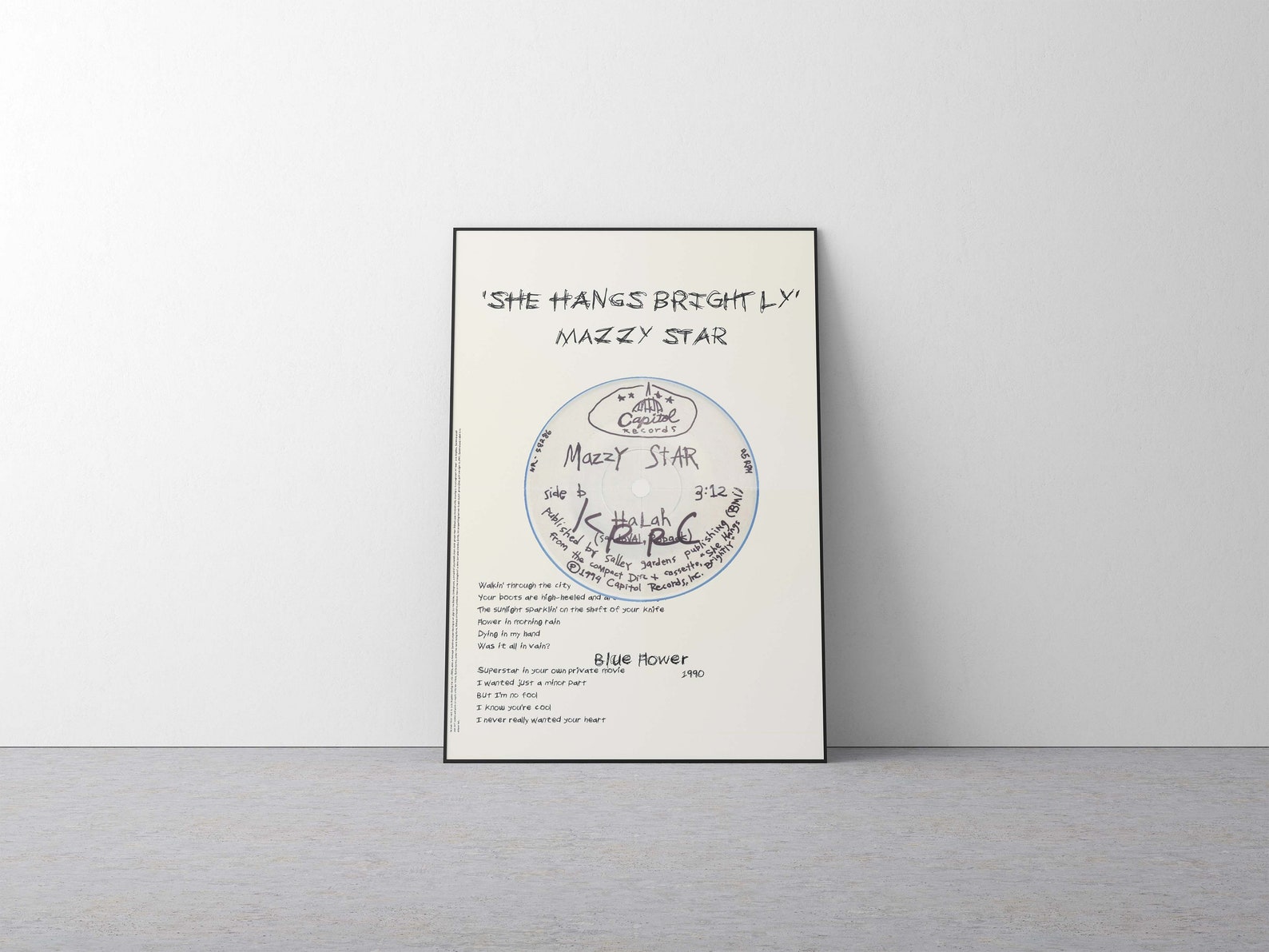 Vintage Style Mazzy Star Poster - Etsy