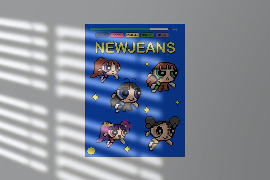 Newjeans Powerpuff Super Shy Poster - Etsy