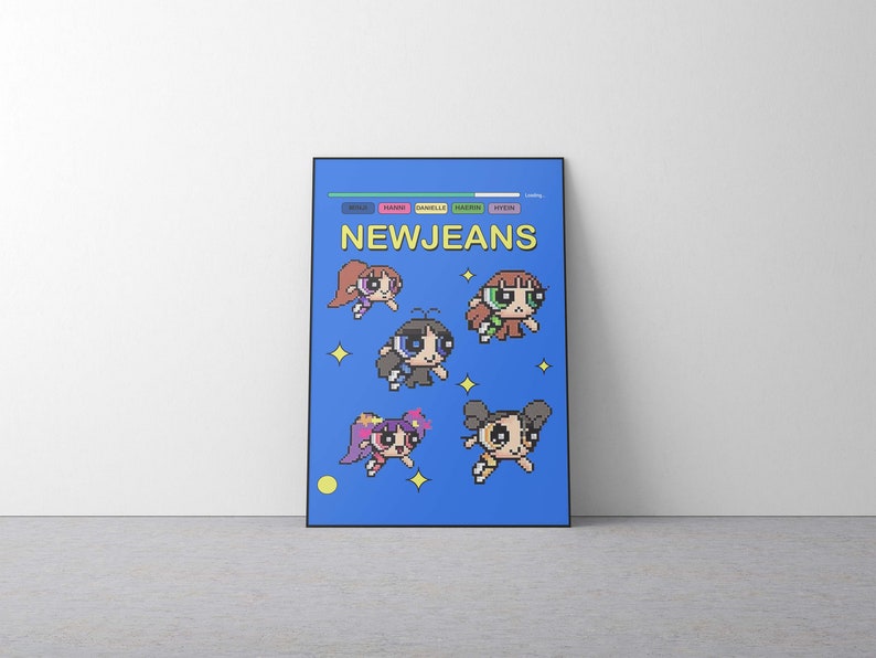 Newjeans Powerpuff Super Shy Poster - Etsy
