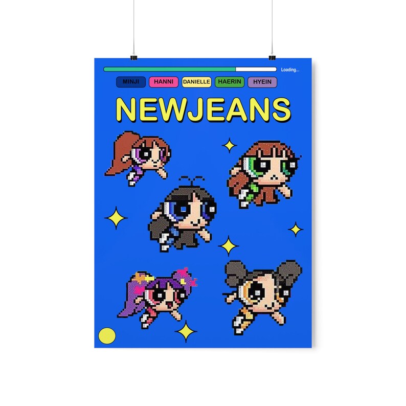 Newjeans Powerpuff Super Shy Poster - Etsy