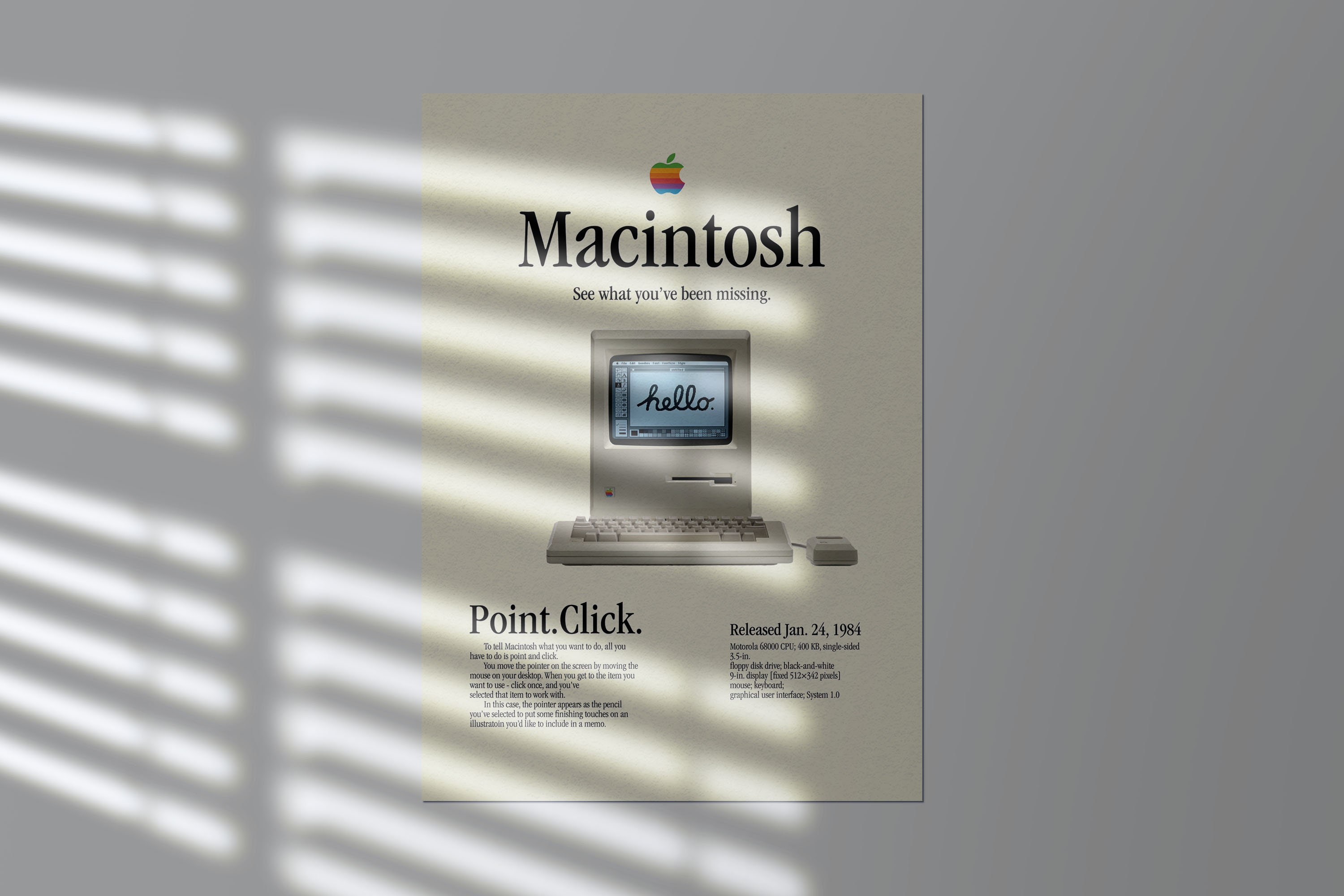 Nostalgic 90s Macintosh Poster - Etsy
