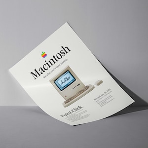 Nostalgic 90s Macintosh Poster - Etsy