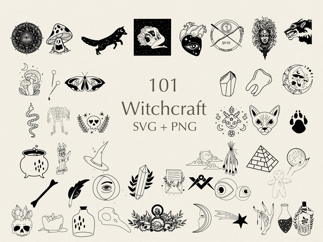 101 Hexerei svg Bundle Hexe svg designs Dark Soul SVG - Etsy.de