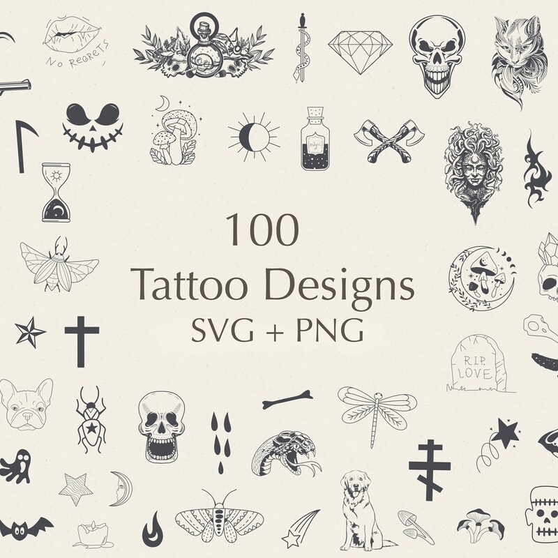 Simple Tattoo - Etsy