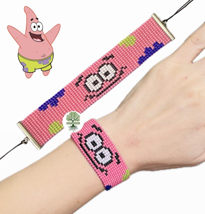Spongebob Patrick Handmade Miyuki Bracelet - Etsy
