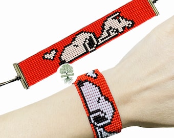 Dog Bracelet, Snoopy Miyuki Bracelet, Stitch Bracelet, Cartoon ...