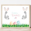Easter Footprint Art, Bunny Carrot Footprint, Easter Handprint Craft ...