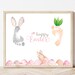 Easter Footprint Art, Bunny Carrot Footprint, Easter Handprint Craft ...