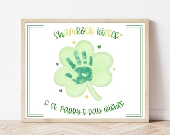 St Patricks Day Handprint Art, Handprint Craft for Baby Toddler Kids ...