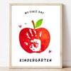 First Day of Preschool / Last Day of Preschool Handprint Art, Kids ...