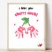 I Love You Cherry Much Handprint Art, Valentine Handprint Craft, Kids ...
