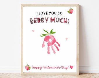 Mothers Day Handprint Craft for Kids, Grandma Youre Berry Sweet ...