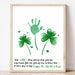 Lucky Clover Handprint Poem, St Patricks Day Handprint Footprint Craft ...