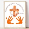 Preschool Bible Craft, Thanksgiving Handprint, Christian Homeschool ...