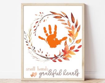 Thanksgiving Handprint, Fall Handprint Art, Thanksgiving Card From Kids ...